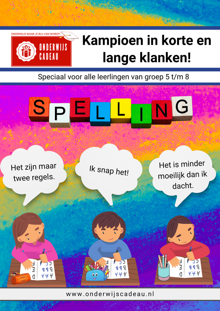 Kampioen in korte en lange klanken! – Onderwijscadeau